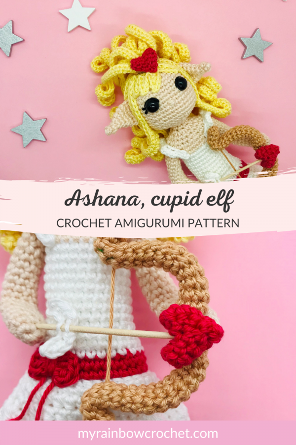 Ashana, the Cupid elf- Crochet Amigurumi Pattern - My Rainbow Crochet