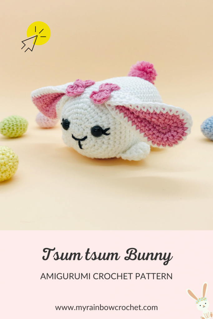 Bunny Tsum tsum- Crochet Amigurumi Pattern - My Rainbow Crochet