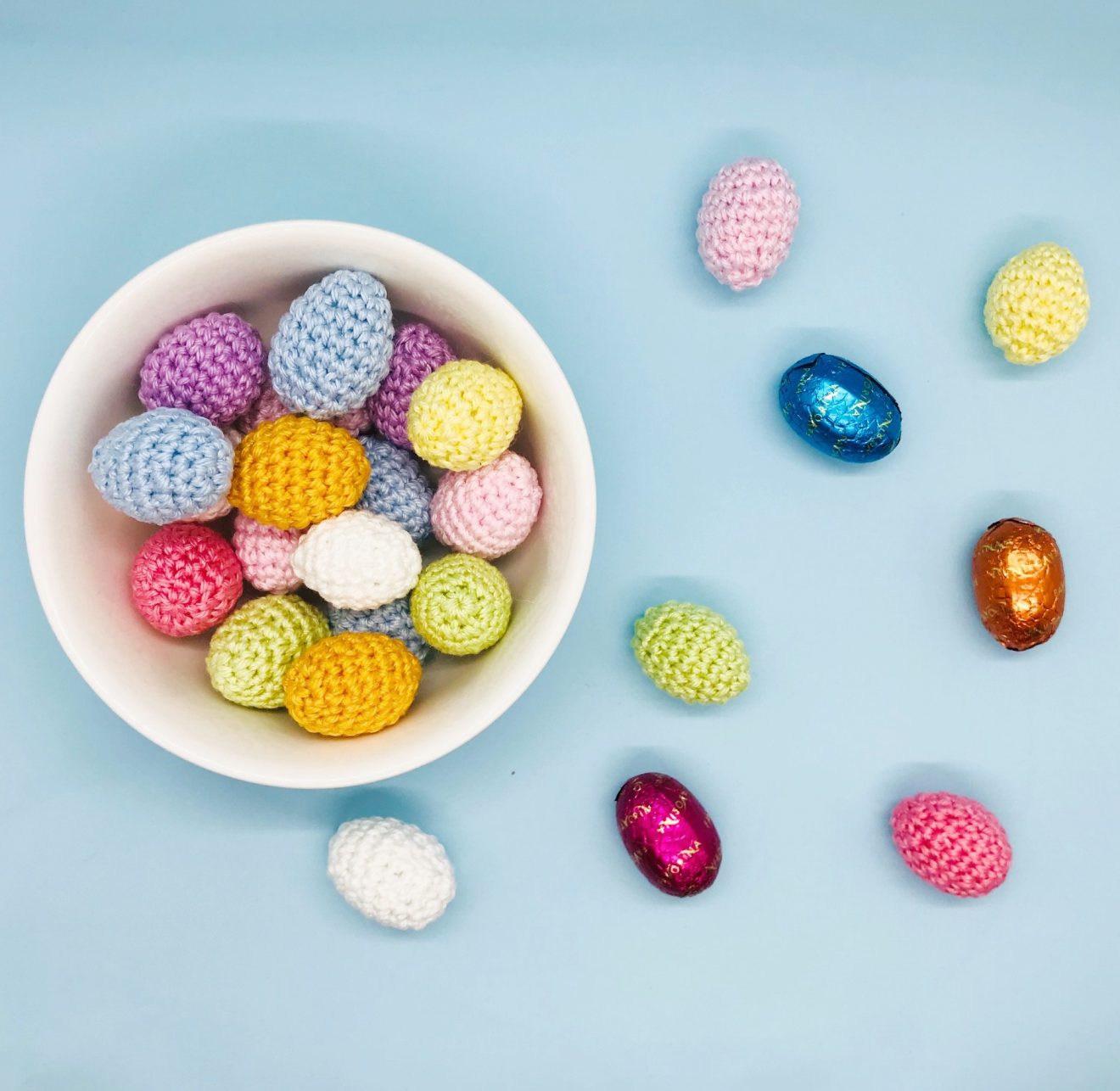 Mini Easter Eggs - Free Crochet pattern - My Rainbow Crochet