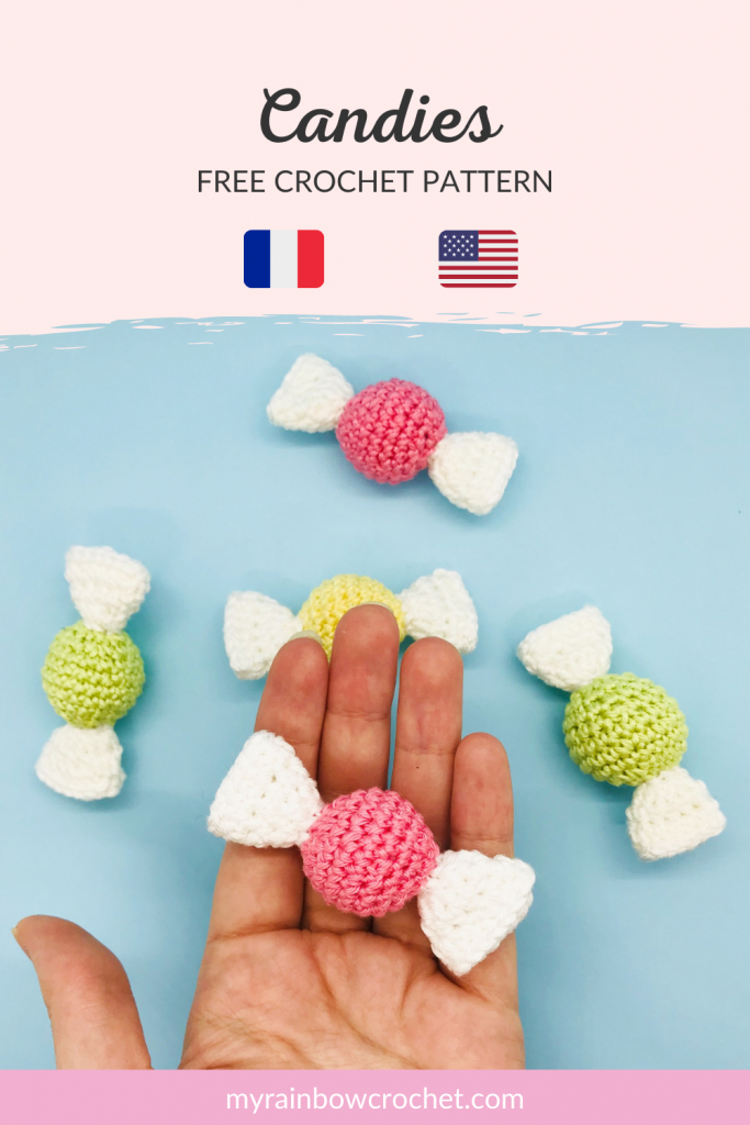 Crochet Candies 🍬- Free pattern - My Rainbow Crochet