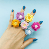 Crochet Flower Ring - Crochet pattern - My Rainbow Crochet