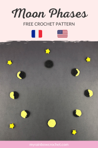 Moon phases - Free pattern - My Rainbow Crochet