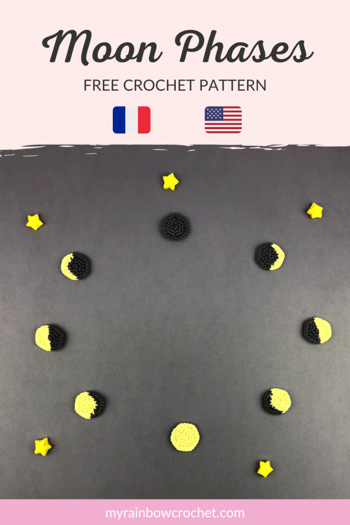 Moon phases - Free pattern - My Rainbow Crochet