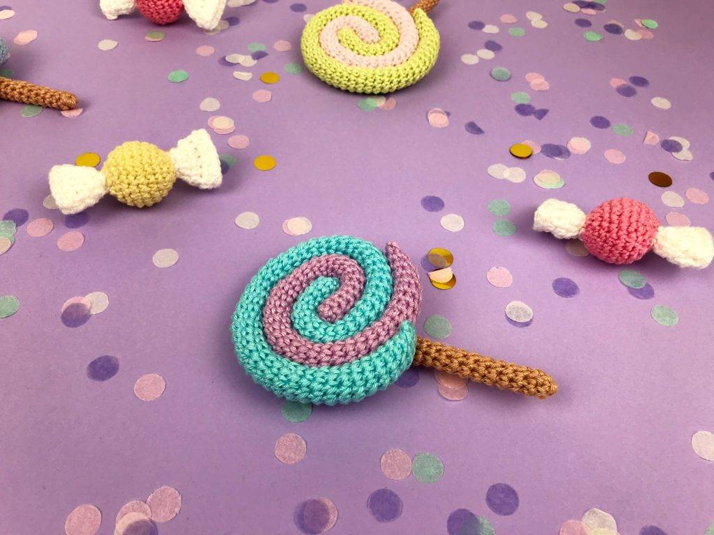 Mini Lollipop - Crochet amigurumi pattern - My Rainbow Crochet