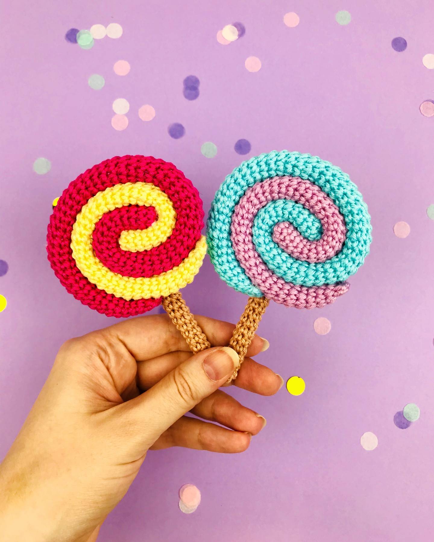 Mini Lollipop - Free pattern - My Rainbow Crochet