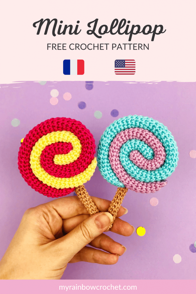 Mini Lollipop - Free pattern - My Rainbow Crochet