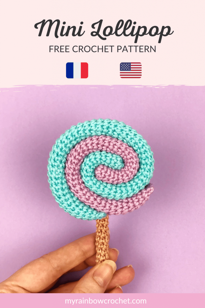 Mini Lollipop - Free pattern - My Rainbow Crochet