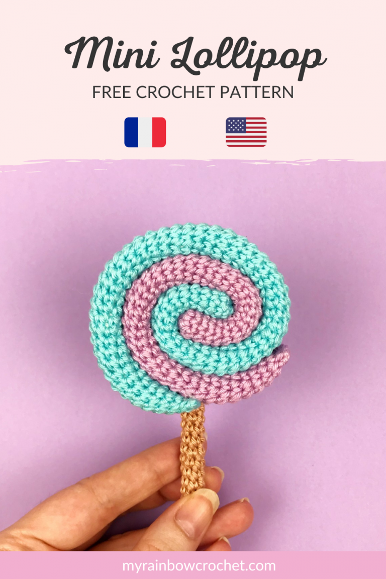 Mini Lollipop - Free pattern - My Rainbow Crochet