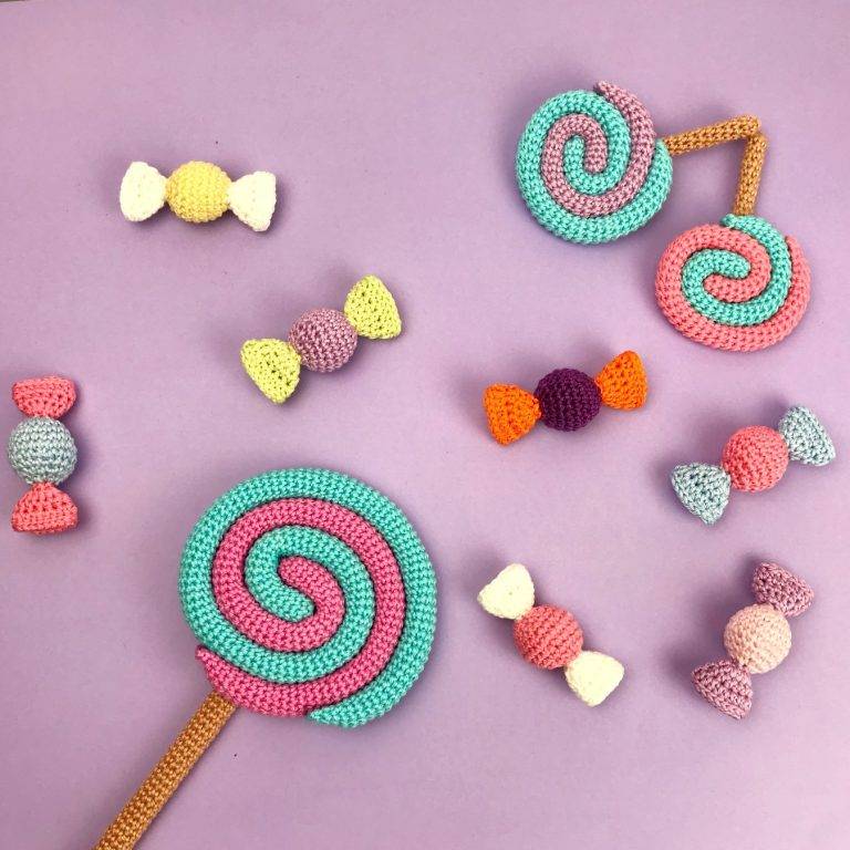Candies for Halloween - Free patterns - My Rainbow Crochet