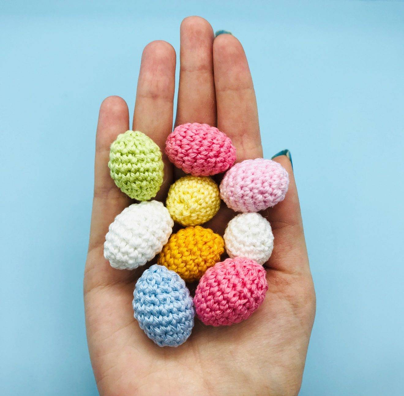 Mini Easter eggs - Crochet pattern Amigurumi - My Rainbow Crochet
