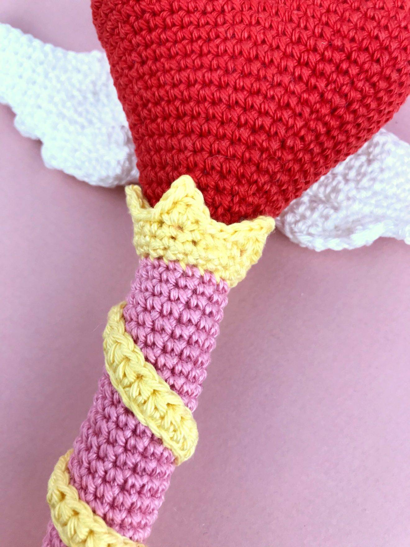 Love magic wand - Crochet Amigurumi pattern - My Rainbow Crochet