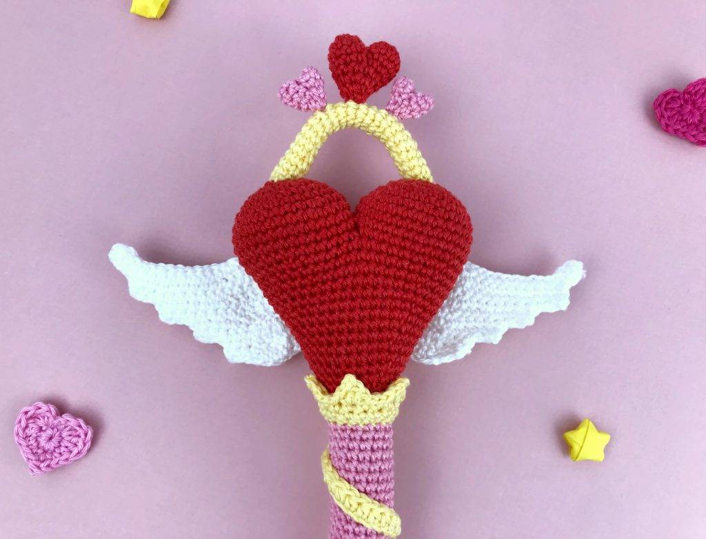 Love magic wand - Crochet Amigurumi pattern - My Rainbow Crochet