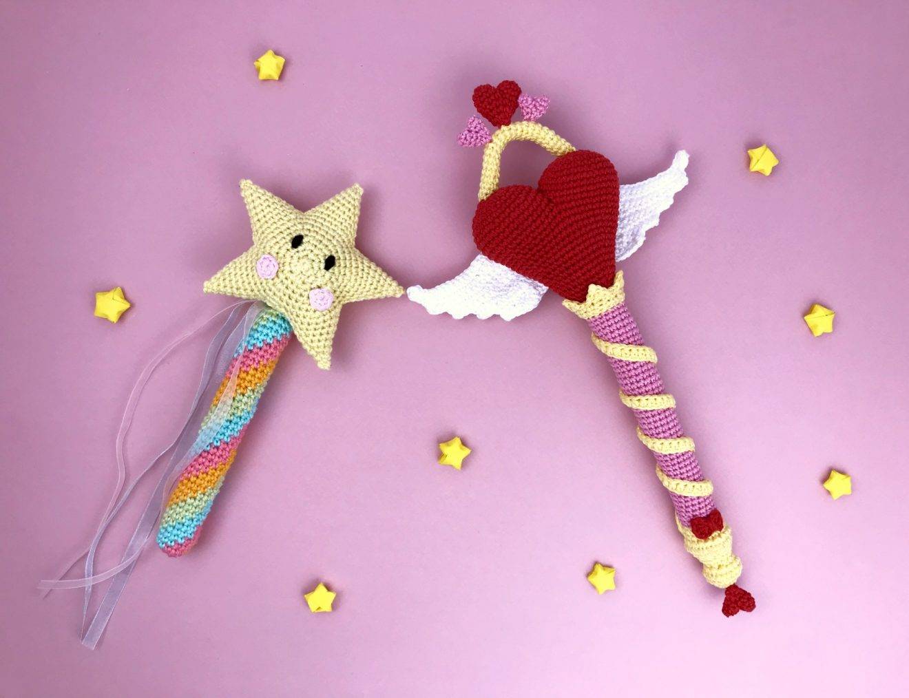 Love magic wand - Crochet Amigurumi pattern - My Rainbow Crochet
