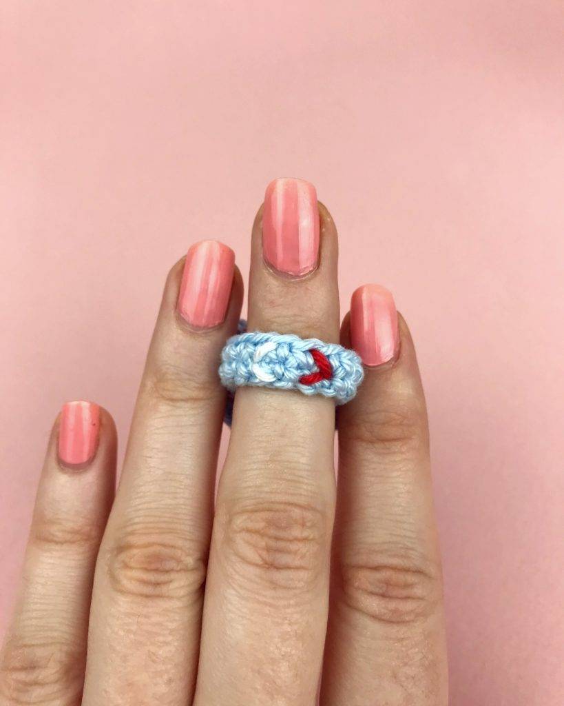 Heart Ring - Crochet pattern jewelry - My Rainbow Crochet