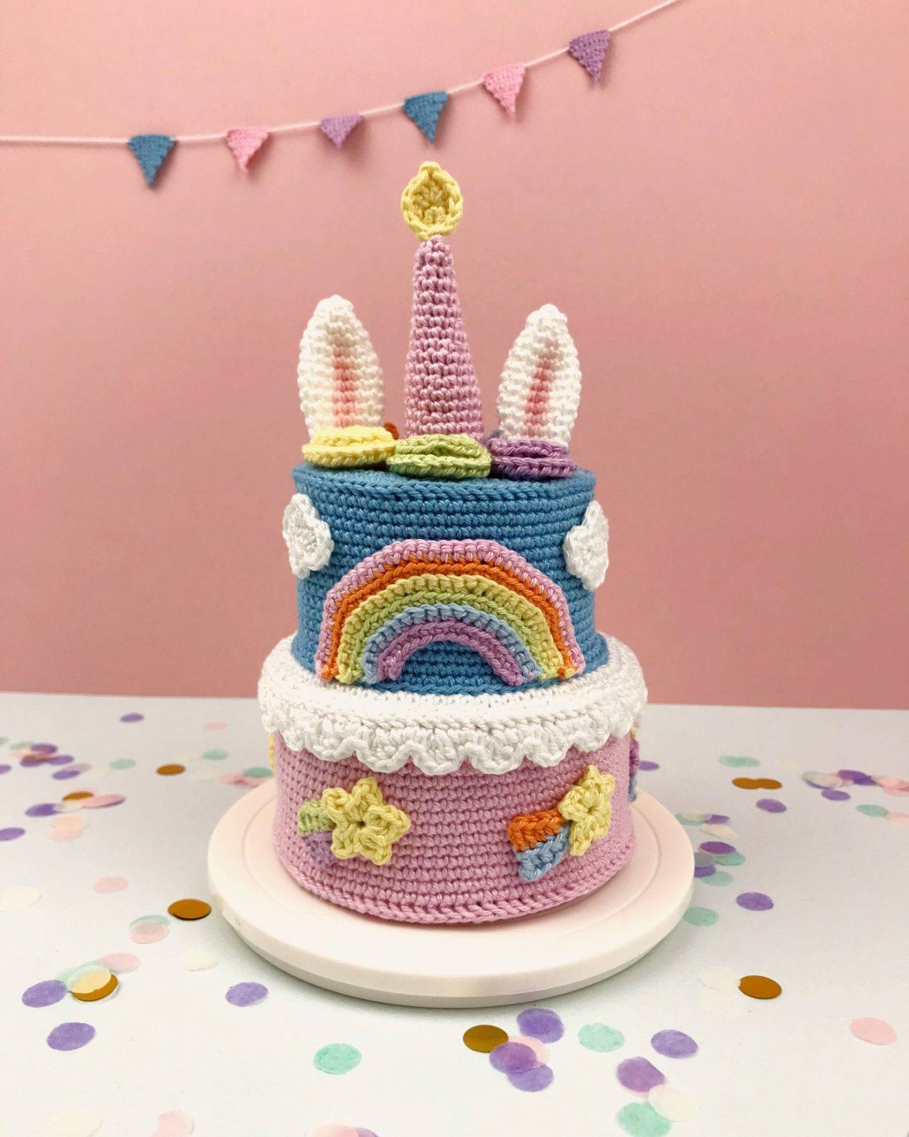 Magic Birthday Cake - Crochet Amigurumi Pattern - My Rainbow Crochet