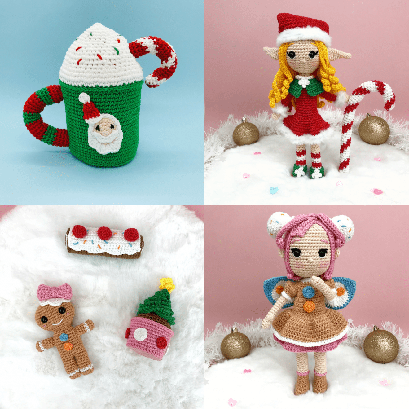 BUNDLE - Noël - 6 Patrons crochet Amigurumi - My Rainbow Crochet